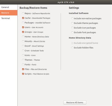 Backup And Restore Ubuntu Applications Using Aptik Vitux