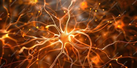 Exploring The Intricacies Of Brain Function Through A Microscopic View Of Neuron Cells In Neural