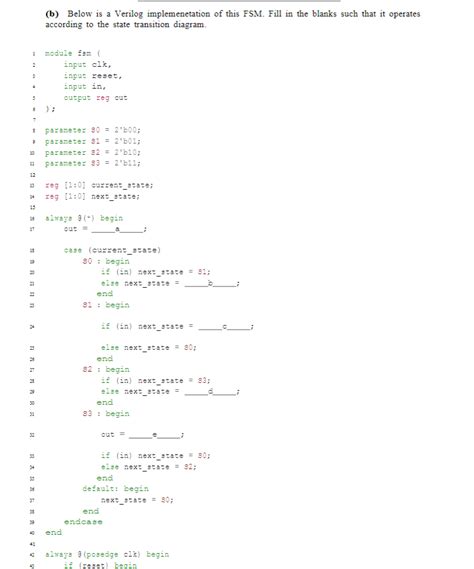 Solved A Consider The Following State Transition Diagram