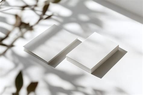 Minimalist Design Mockup Featuring Blank White Paper Stacks And Cards For Clean Branding And