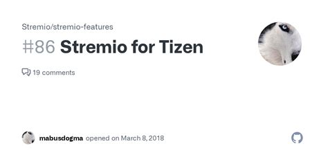 Stremio For Tizen · Issue 86 · Stremio Stremio Features · Github