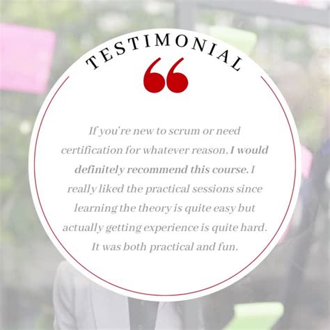 Agile Learning Labs On Linkedin Testimonial Agile Agilecertification