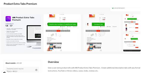 Product Extra Tabs Premium Module Data Importing Prestashop 8