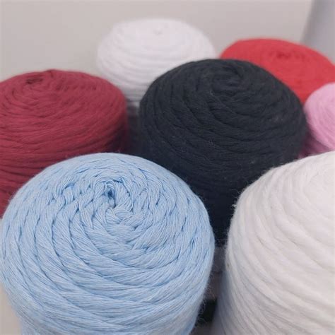 Macrame Cord 3mm Single Strand Yarn 250gr 150m 160 Yards Natural Very Soft Cotton Rope String