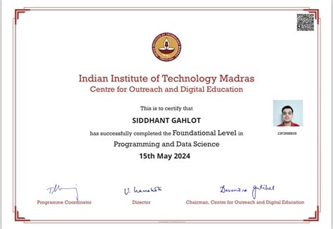 Siddhant Gahlot On Linkedin Datascience Iitmadras