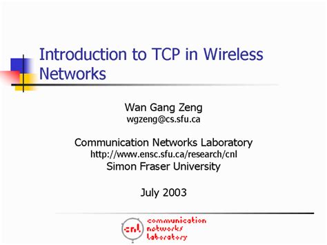 introduction to tcp in wireless networks
