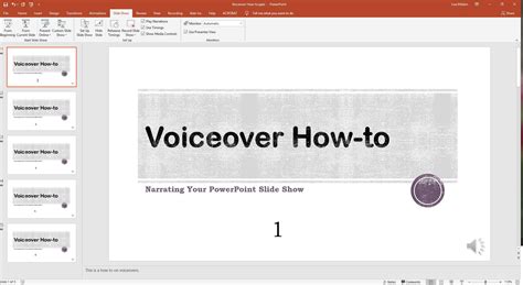how to do a voiceover on powerpoint