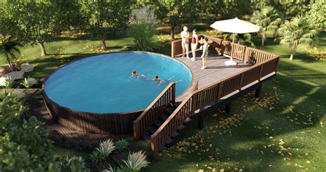 Pool Deck Plans Pool Deck Sign Above Ground Pool Deck 17×20 24 Round