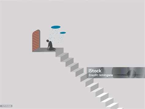 좌절감 A002 삶의 계단 벡터 일러스트 레이 션 그래픽 Eps 10 계단에 대한 스톡 벡터 아트 및 기타 이미지 계단 문 블록 Istock