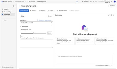 教程：azure Ai Foundry 模型中的 Deepseek R1 推理模型入门 Azure Ai Foundry Microsoft Learn