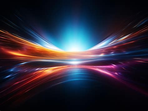 Premium Ai Image Abstract Colorful Modern Light Futuristic Effect Background Cyberspace And
