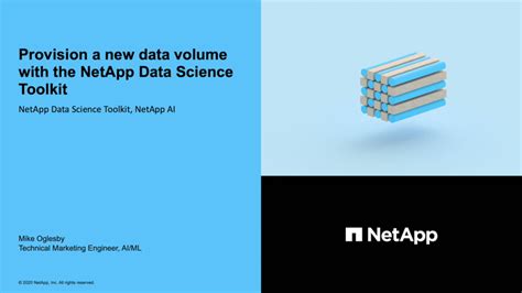Provision A New Data Volume With The Netapp Data Science Toolkit