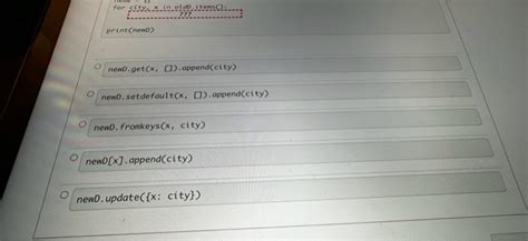 Solved Consider The Following Python Code Print NewD The Chegg
