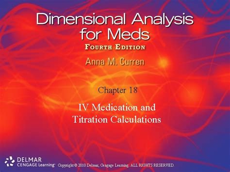 Chapter 18 Iv Medication And Titration Calculations Copyright