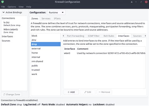 Firewalld Loopback Connection Applications EndeavourOS