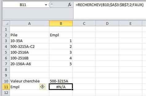 Modifier Le Contenu D Une Colonne Dans Une Fonction Recherchev Index