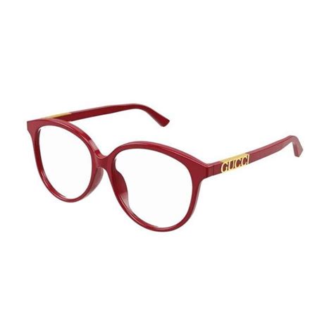 Gucci Accessories Gucci Round Eyeglasses Gg194oa03 Shiny Red Frame