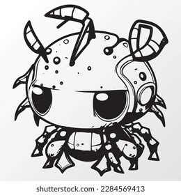 Cartoon Crab Robot Character Sketch Anime Stock Vector Royalty Free 2284569413 Shutterstock
