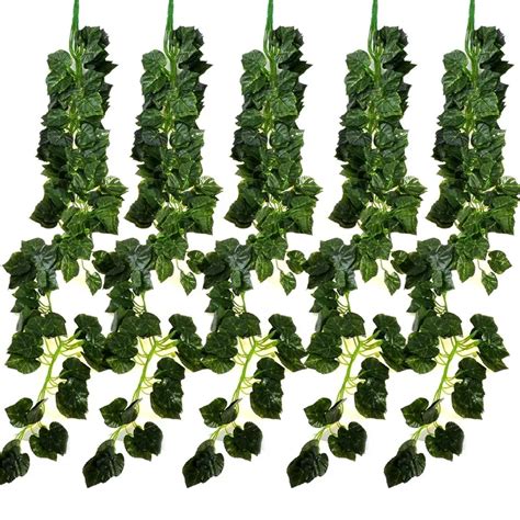 5 шт 90 см искусственные растения зеленые листья плюща искусственный виноград искусственная