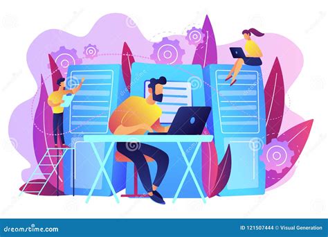 System Administration Concept Vector Illustration Stock Vector Illustration Of Coherent