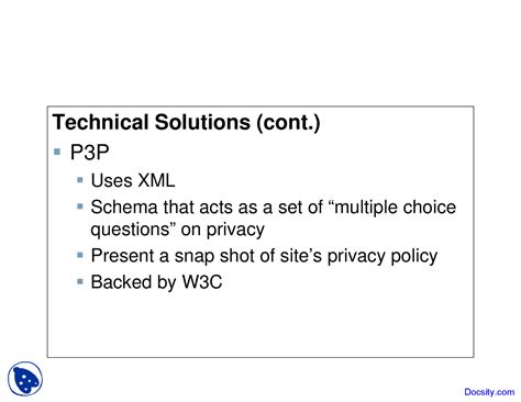 technical solutions e commerce lecture slides docsity