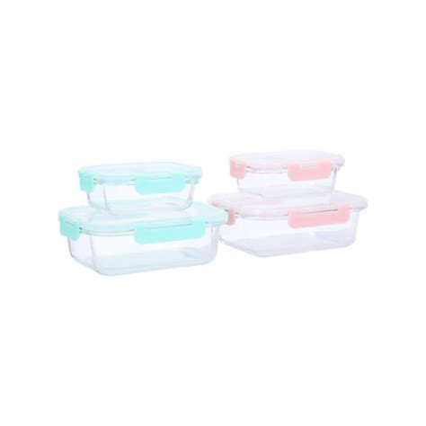 Index Living Mall ชุดชามถนอมอาหาร รุ่นลาเซีย 8 ชิ้น ชุด คละสี Th