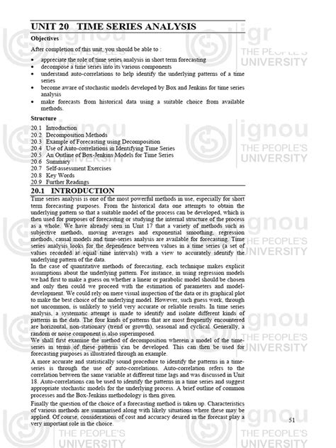 Advance Time Series Pdf Time Series Autoregressive Model