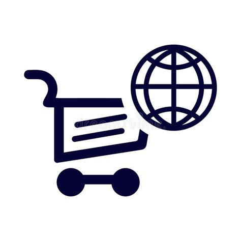 Cart Computer Shopping Online Internet Online Cart Icon Stock Vector Illustration Of
