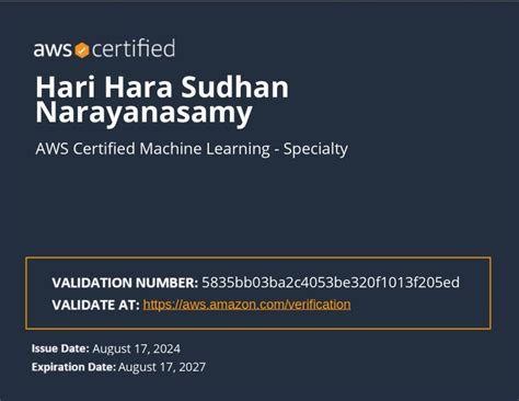 Aws Machinelearning Certification Sagemaker Commonwealthbank Hari Hara Sudhan N 20 Comments