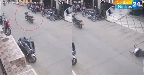 No Tuvo Tiempo Para Sobarse Hombre Salió Rodando La Motocicleta