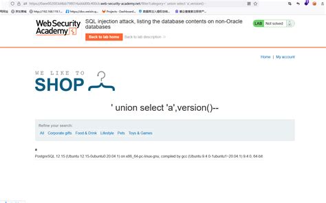 Burpsuite靶场 Sql注入5 非oracle数据库注入出敏感数据 Battleofzhongdinghe 博客园
