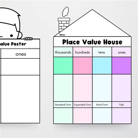Place Value Make Your Own Posters And Craft Worksheets Library
