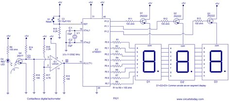 Digital Tachometer Using 8051 Electronics