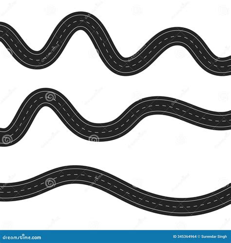 Winding Wave Of Human Figures In Silhouette Walking In Single File