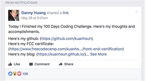 100 Days Code Challenge Feedback My Coding Journey