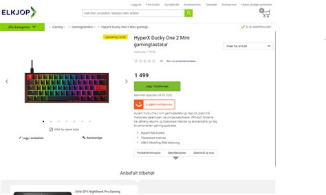 Preorder For Hyperx Ducky One 2 Mini Is Up On This Norwegian Vendor R