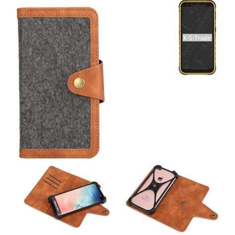 K-S-Trade Handyhülle für Ulefone Armor X8i, Schutzhülle Handyhülle Filz ...