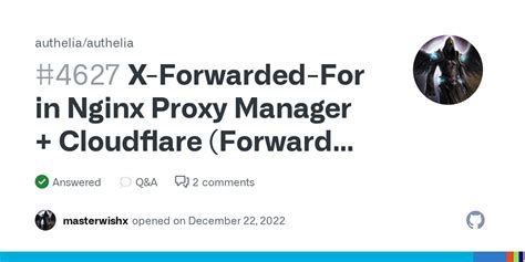 X Forwarded For In Nginx Proxy Manager Cloudflare Forwarded Headers