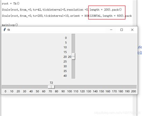 Python （九）tkinter窗口组件scalepython Tkinter Scale Csdn博客