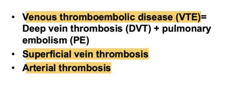 Inherited And Acquired Hypercoagulable States Flashcards Quizlet