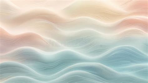 Abstract Layers In Pastel Pink And Blue Form Undulating Waves Stock Illustration Illustration