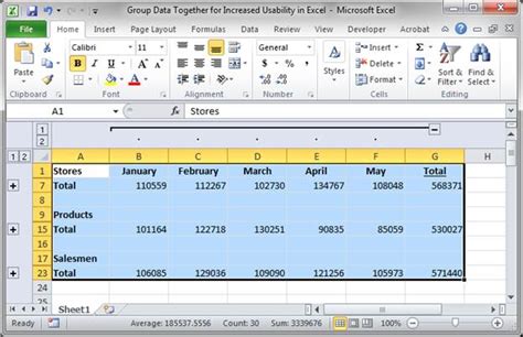 Group Data Together For Increased Readability In Excel TeachExcel Com