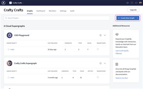 Connecting Graphs To Apollo Studio GraphQL Tutorials