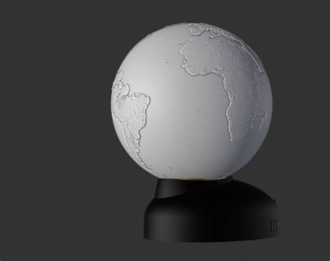 Stl File Moon And Earth Lamp With 3d Printed Rotating Base 🌙・3d Printing Design To Download・cults