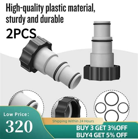 For Intex Replacement Hose Adapter A W Collar For Threaded Connection Pumps Pair Intex Pool Hose
