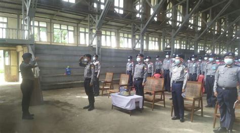 သာယာဝတီမြို့တွင် ၂၀၂၀ ပြည့်နှစ် အထွေထွေရွေးကောက်ပွဲတွင်တာဝန်ထမ်းဆောင်မည့် အထူးရဲ သင်တန်းသားမ