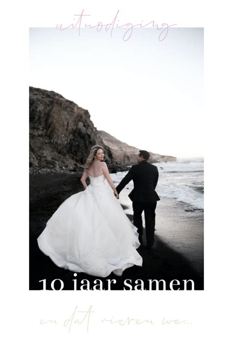 Moderne Jubileum Uitnodiging Met Foto