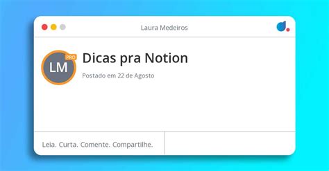 Dicas Pra Notion