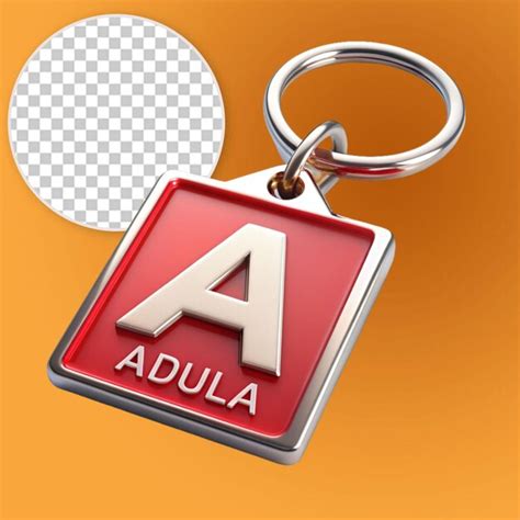 Adult A Symbol Keyring Premium AI Generated PSD