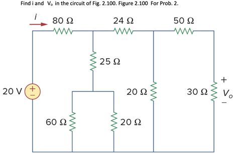 Solved Find I And Vo In The Circuit Of Fig Figure Chegg